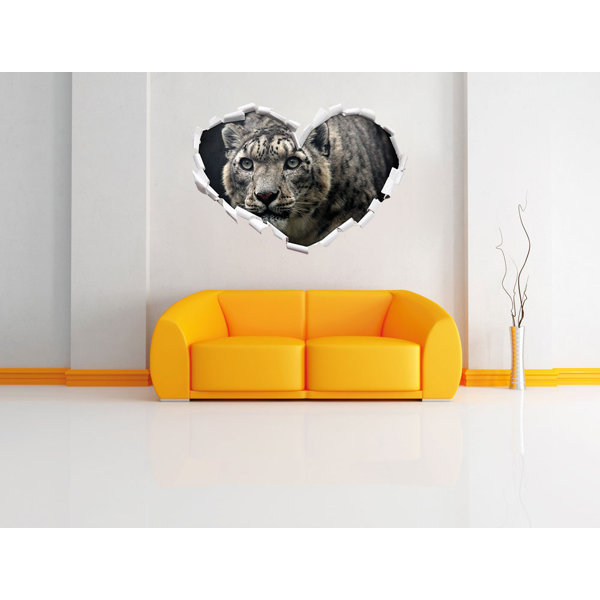 East Urban Home Wandtattoo Beeindruckender Schneeleopard | Wayfair.de